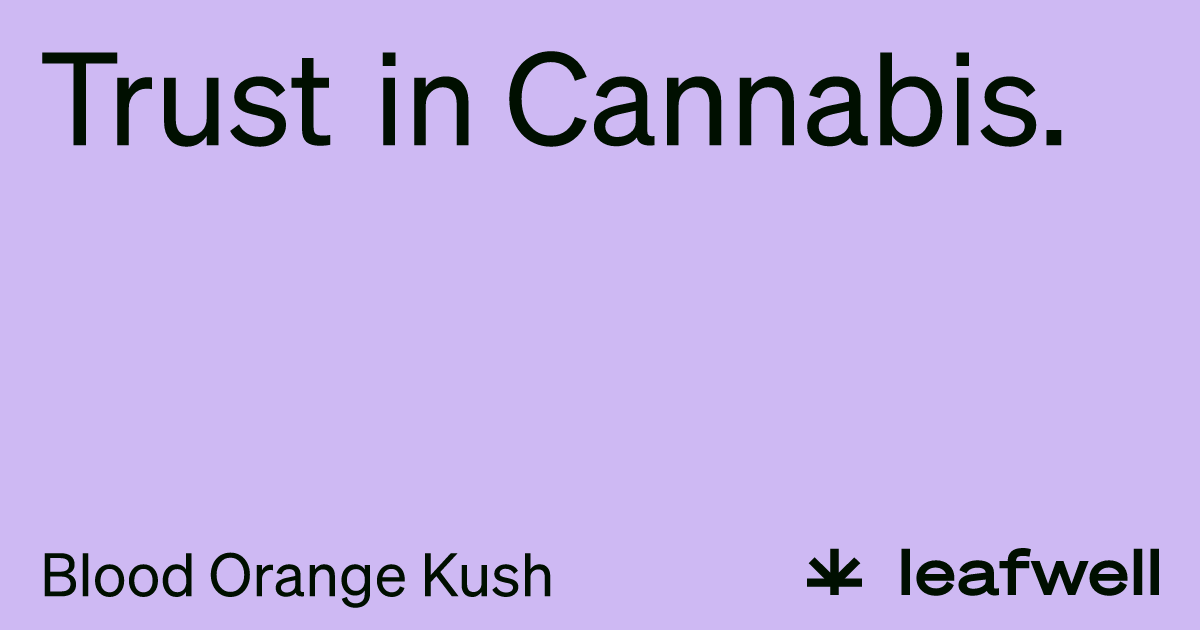 Blood Orange Kush Marijuana Strain